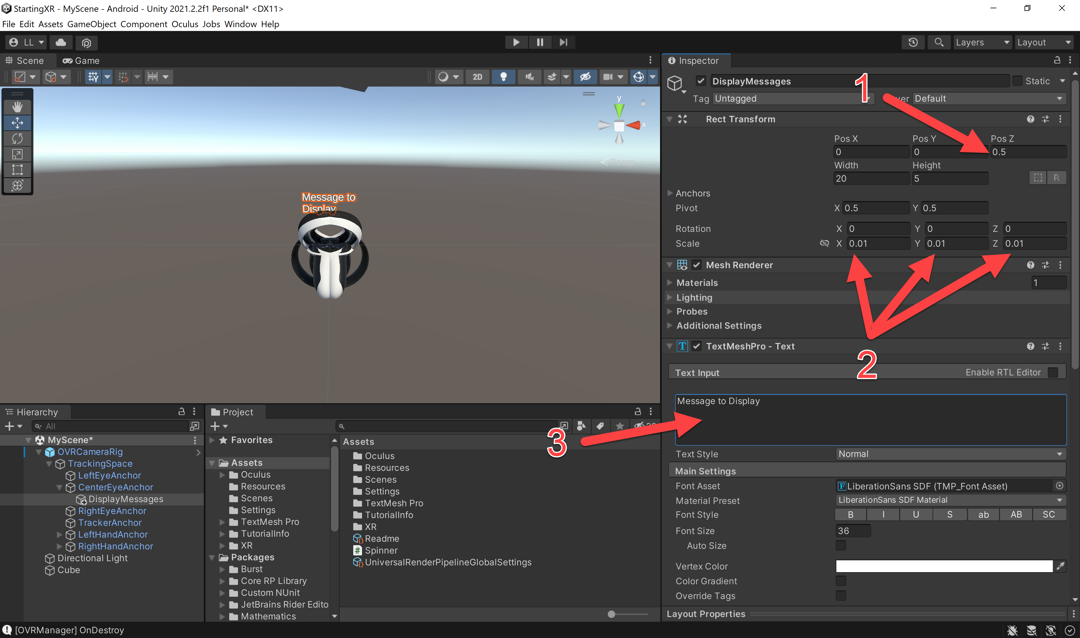 XR Step-by-Step! Coding your Touch Controller for your Oculus Quest XR ...
